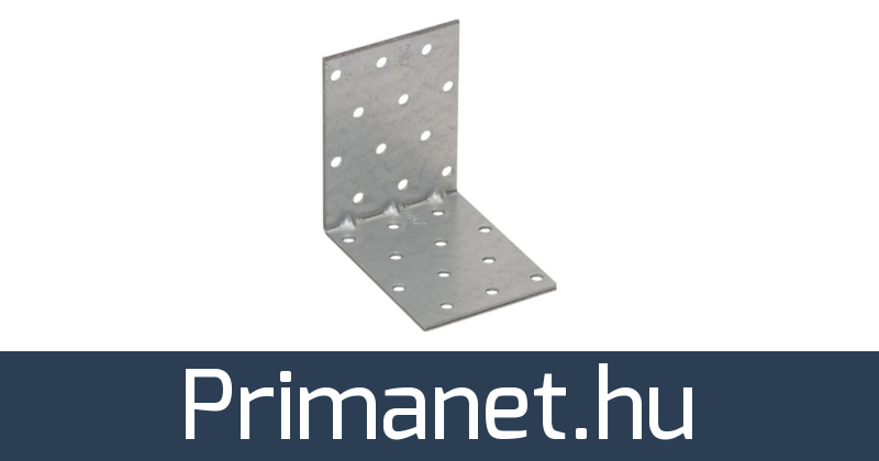 DMX sarokösszekötő lemez perf. erős. 40 x 40 x 40 / 1,5 mm horganyzott ...